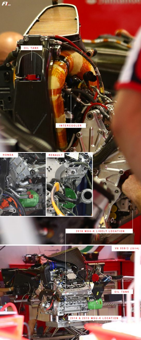 F1: Exclusive pictures of the Ferrari power unit