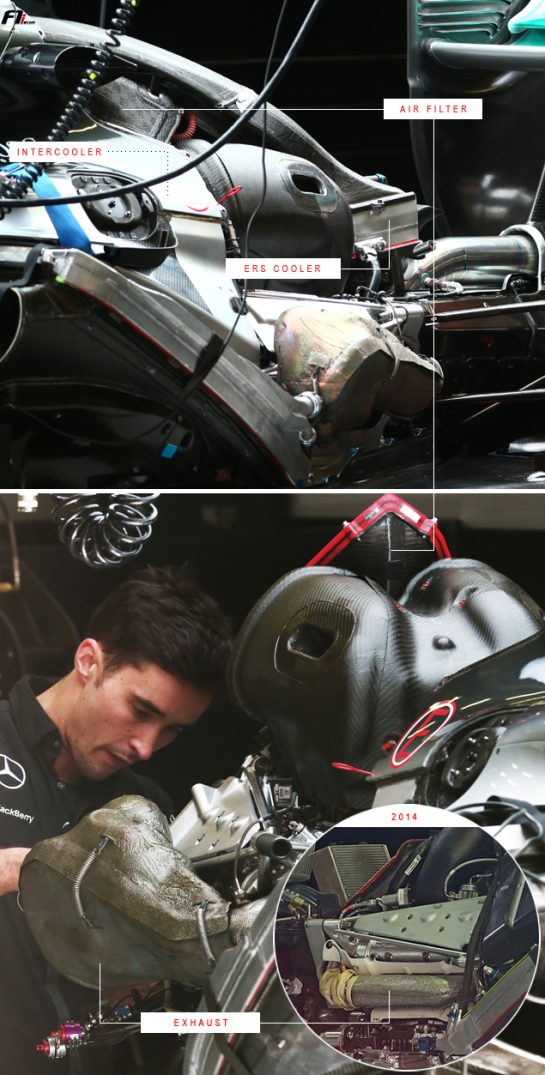 F1: Exclusive pictures of the Mercedes power unit - F1i.com
