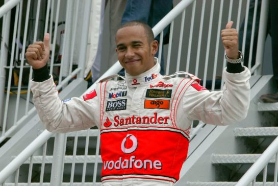 Lewis Hamilton's maiden F1 win