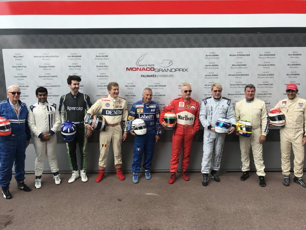 It's an F1 Heritage Parade in Monaco