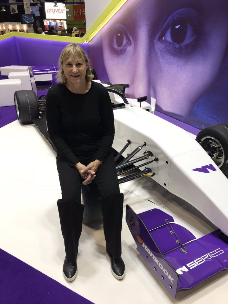 The only woman ever to win an F1 race visits the W Series
