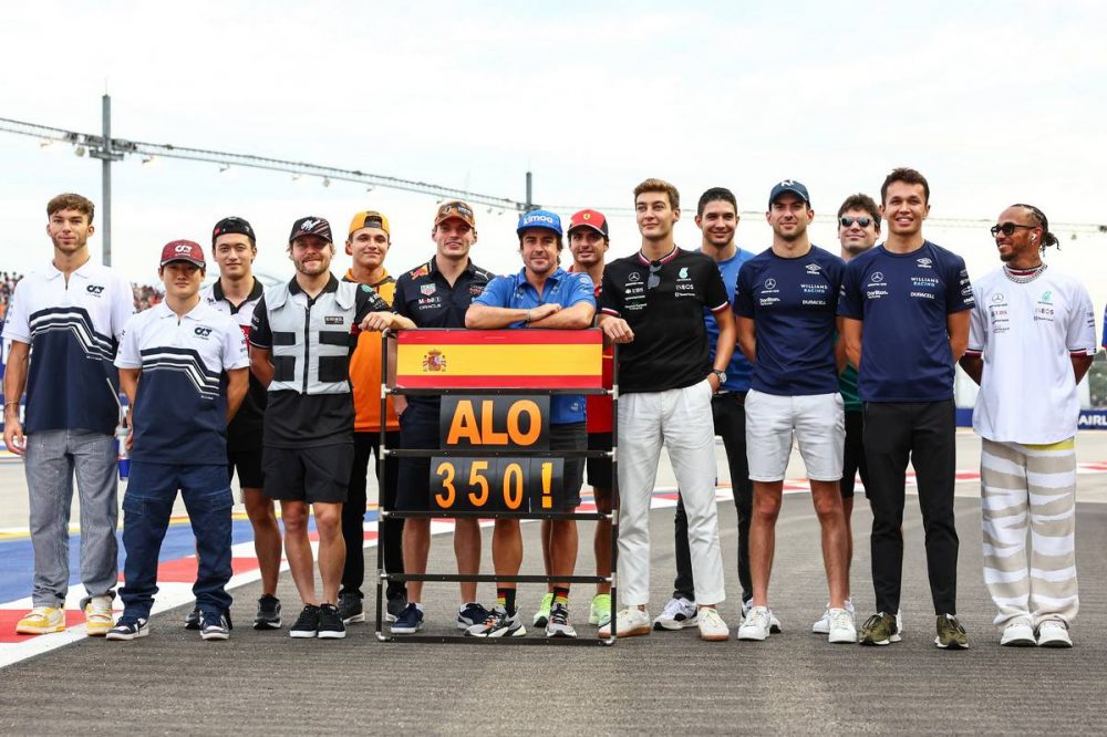 Fernando Alonso still going strong at '350'