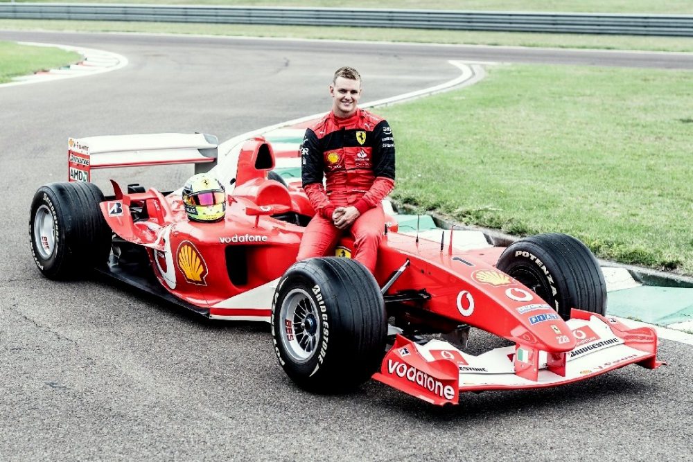 Raise your hand for Michael Schumacher's winning Ferrari F2003
