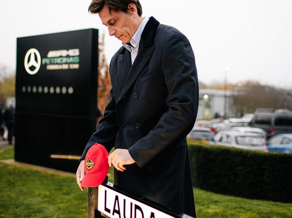 Mercedes team renames factory road 'Lauda Drive'