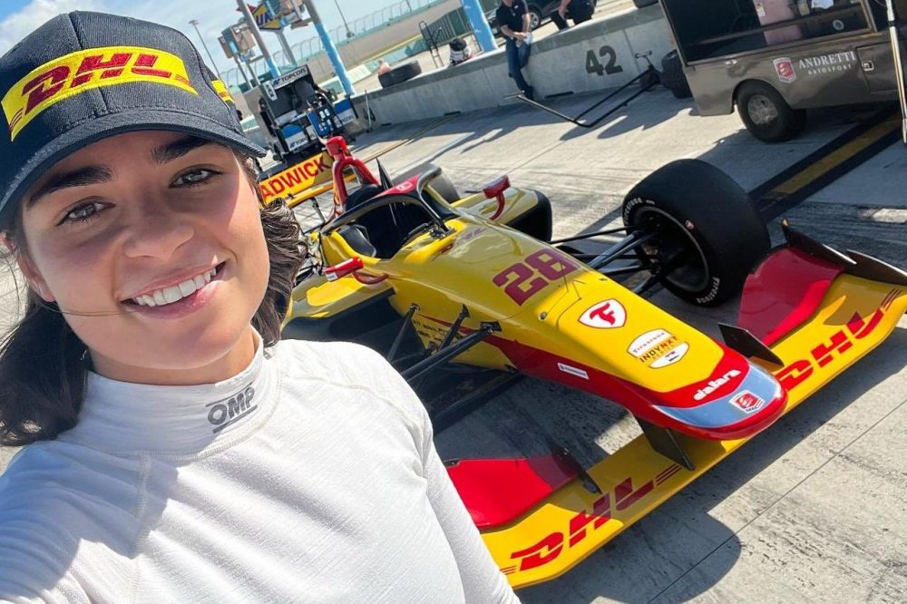 F1i Pic of the Day: Chadwick hits the track with Indy NXT ride