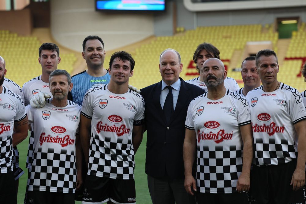 F1 drivers kick off Monaco race week on the football pitch