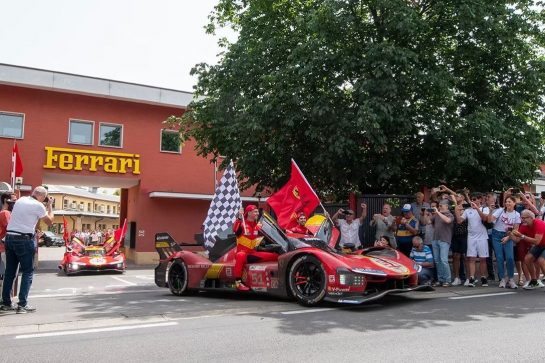 Maranello celebrates its historic Le Mans winners