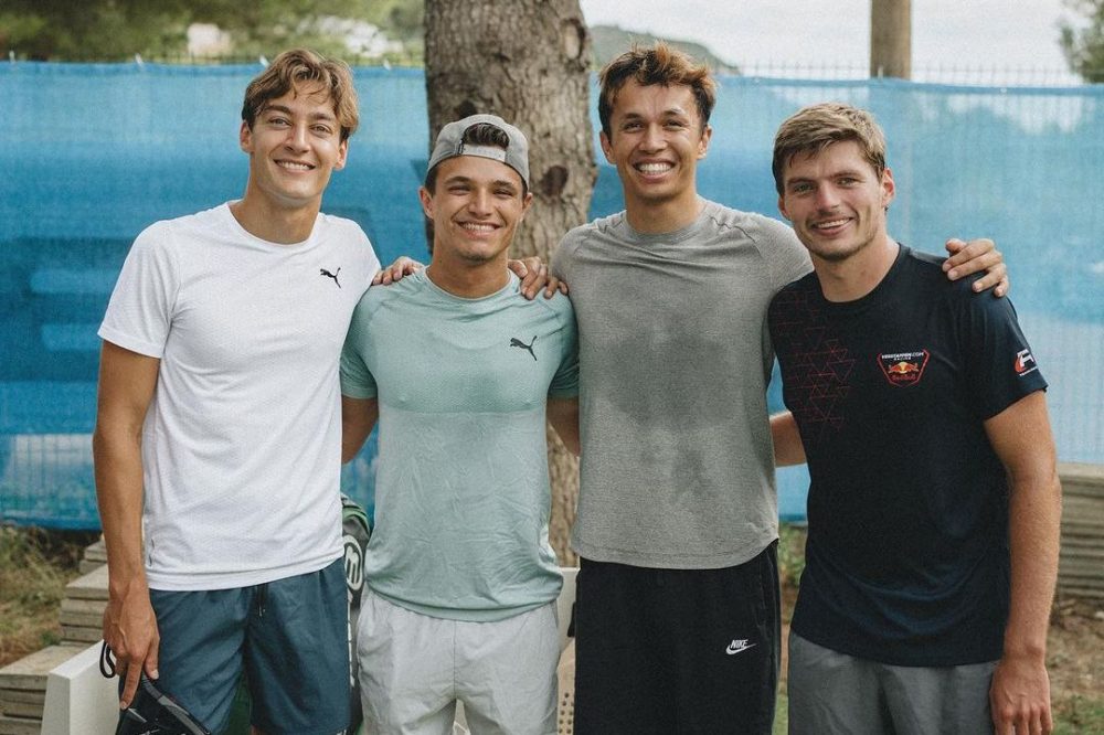 F1 chargers face off in Padel pit stop in Monte Carlo