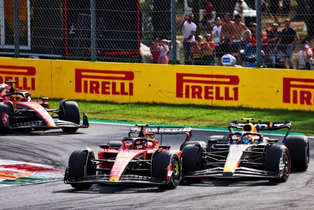 Perez celebrates Monza podium after 'pretty insane' battle