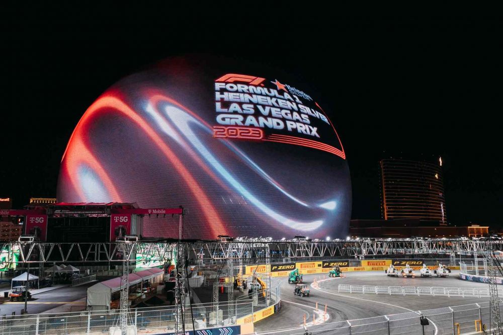 Vegas Sphere barred from using three colors during F1 sessions