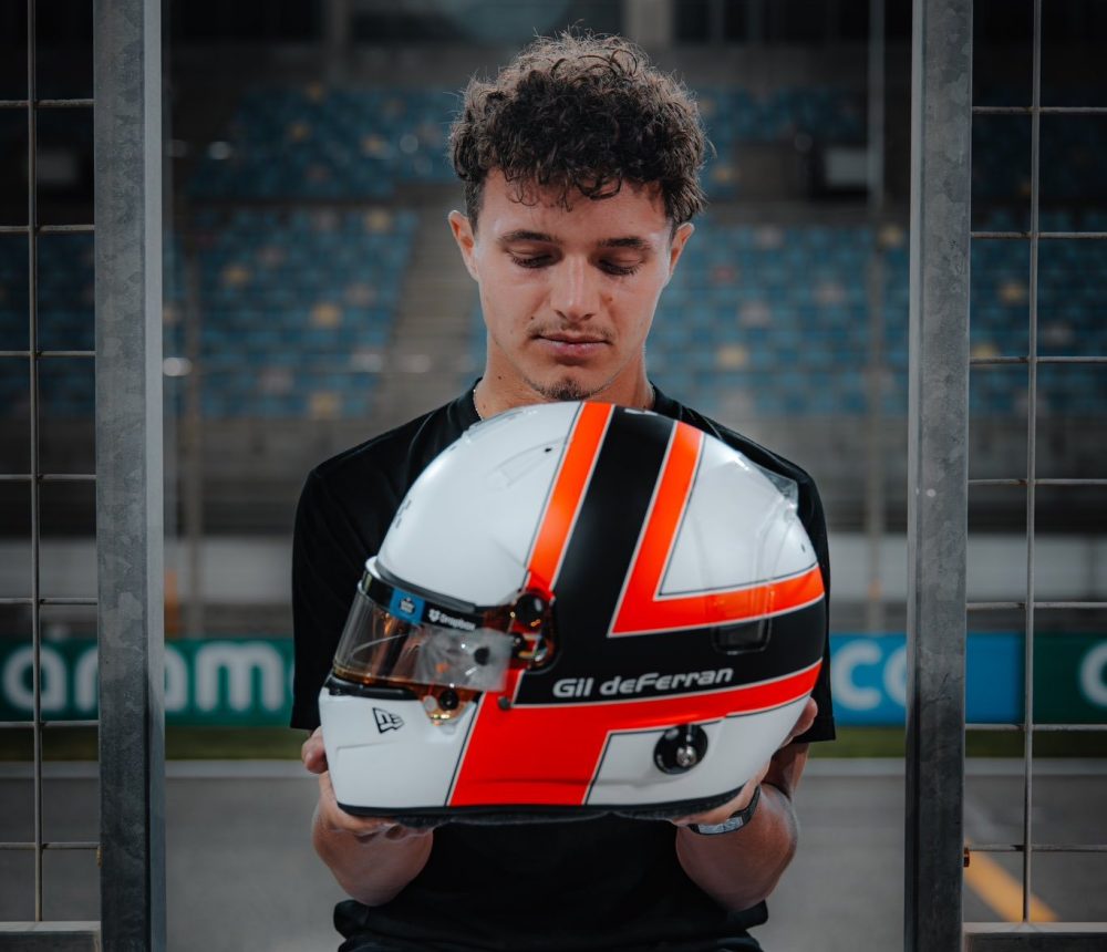 Norris honors Gil de Ferran with special helmet design