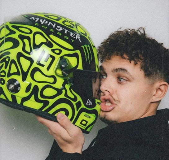 Norris unveils bright and punchy ‘Season Six’ F1 lid