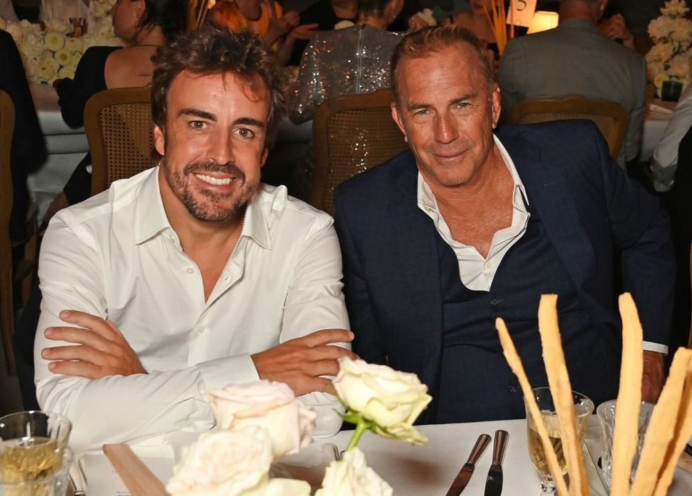 Alonso and Costner rev-up Aston Martin’s star-studded unveiling