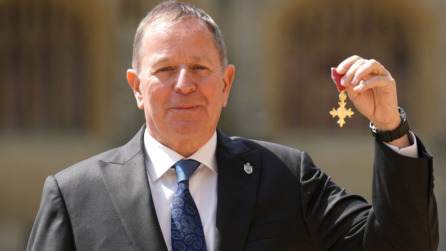 Martin Brundle, OBE, enjoys day of honour at Windsor Castle