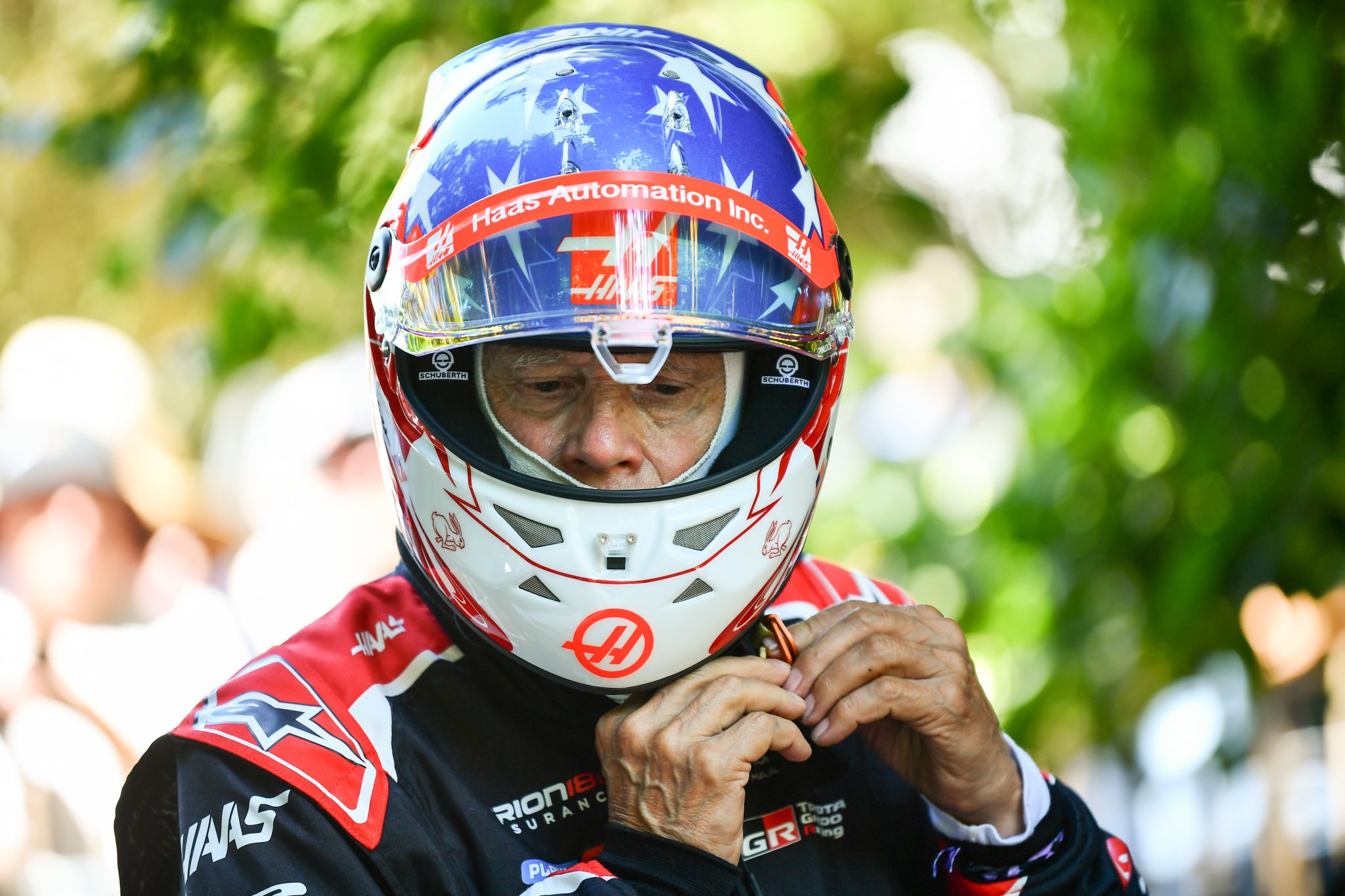 Gene Haas survives milestone run up the hill at Goodwood