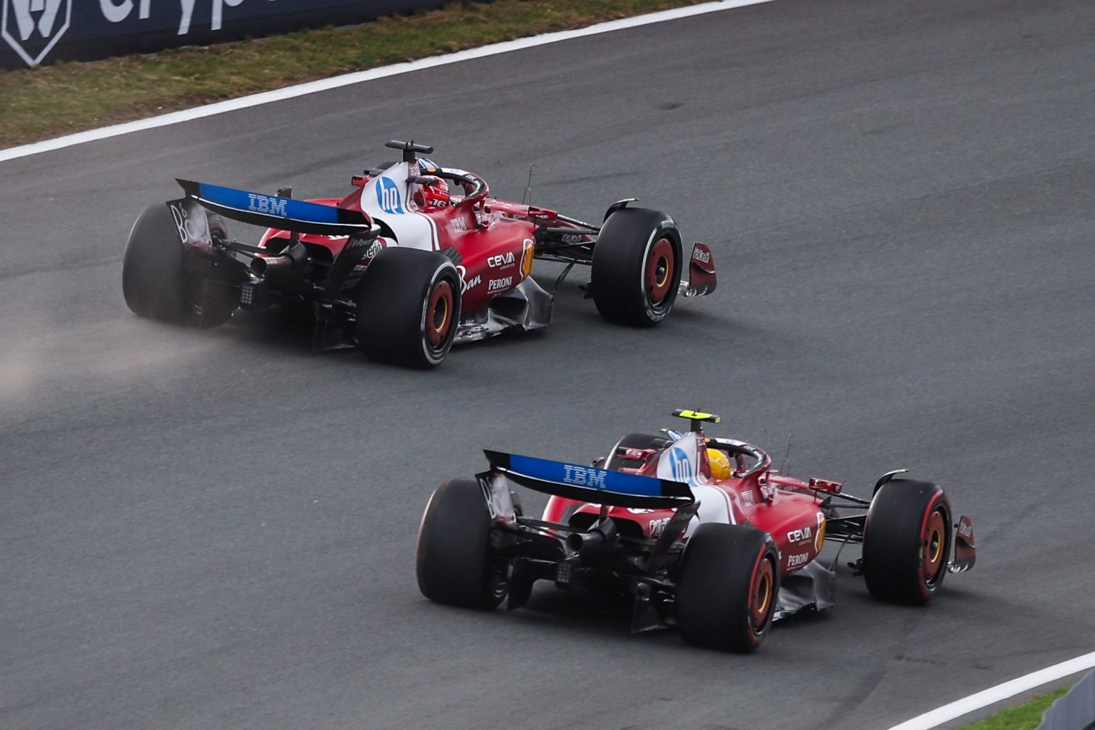 Hamilton caught out by ‘unpredictable’ Ferrari on spinning Friday