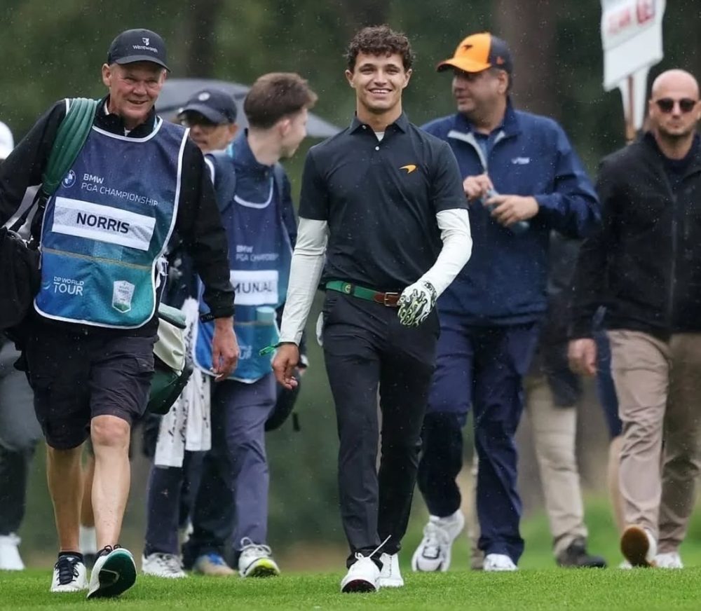 Norris calm in the cockpit, nervous on the green