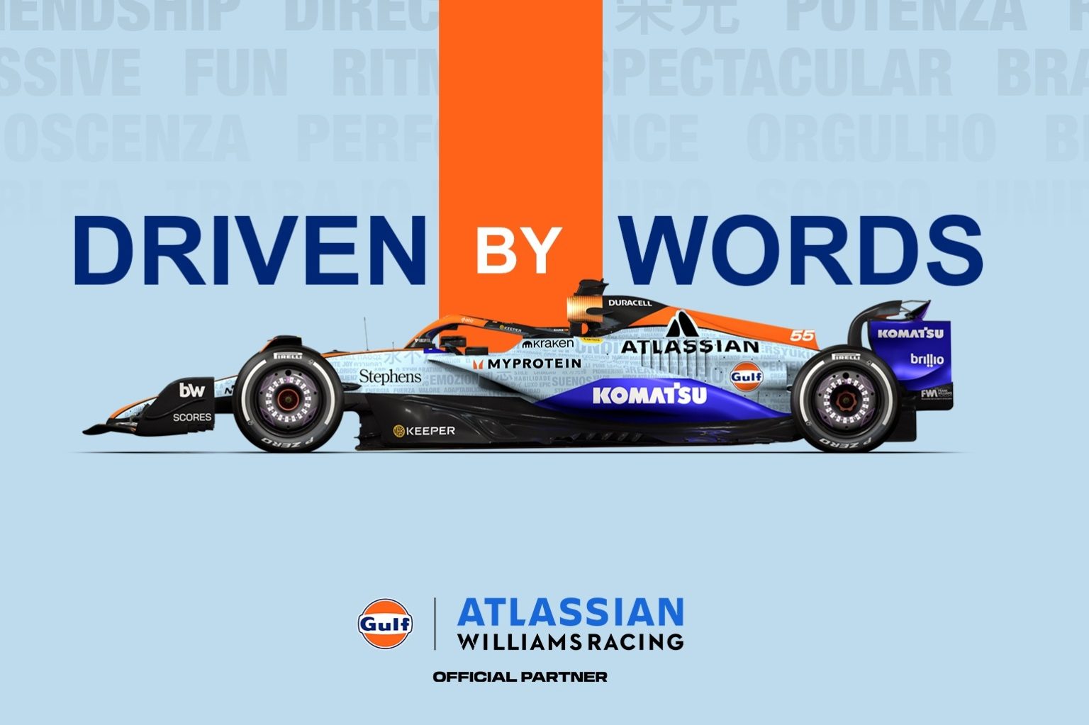 Williams unveils special ‘Driven by Words’ Sao Paulo GP livery