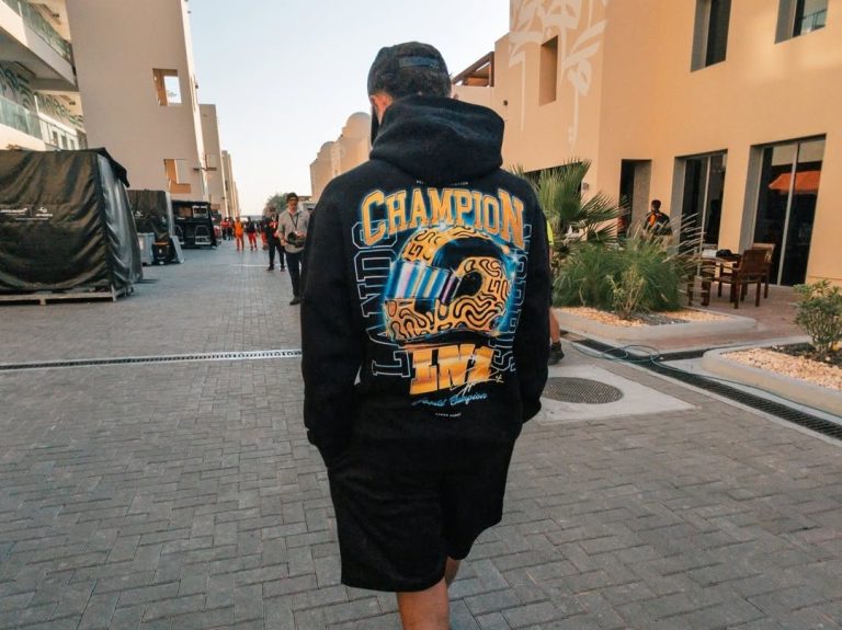 Lando Norris rolls out in true ‘LN1’ champion fashion